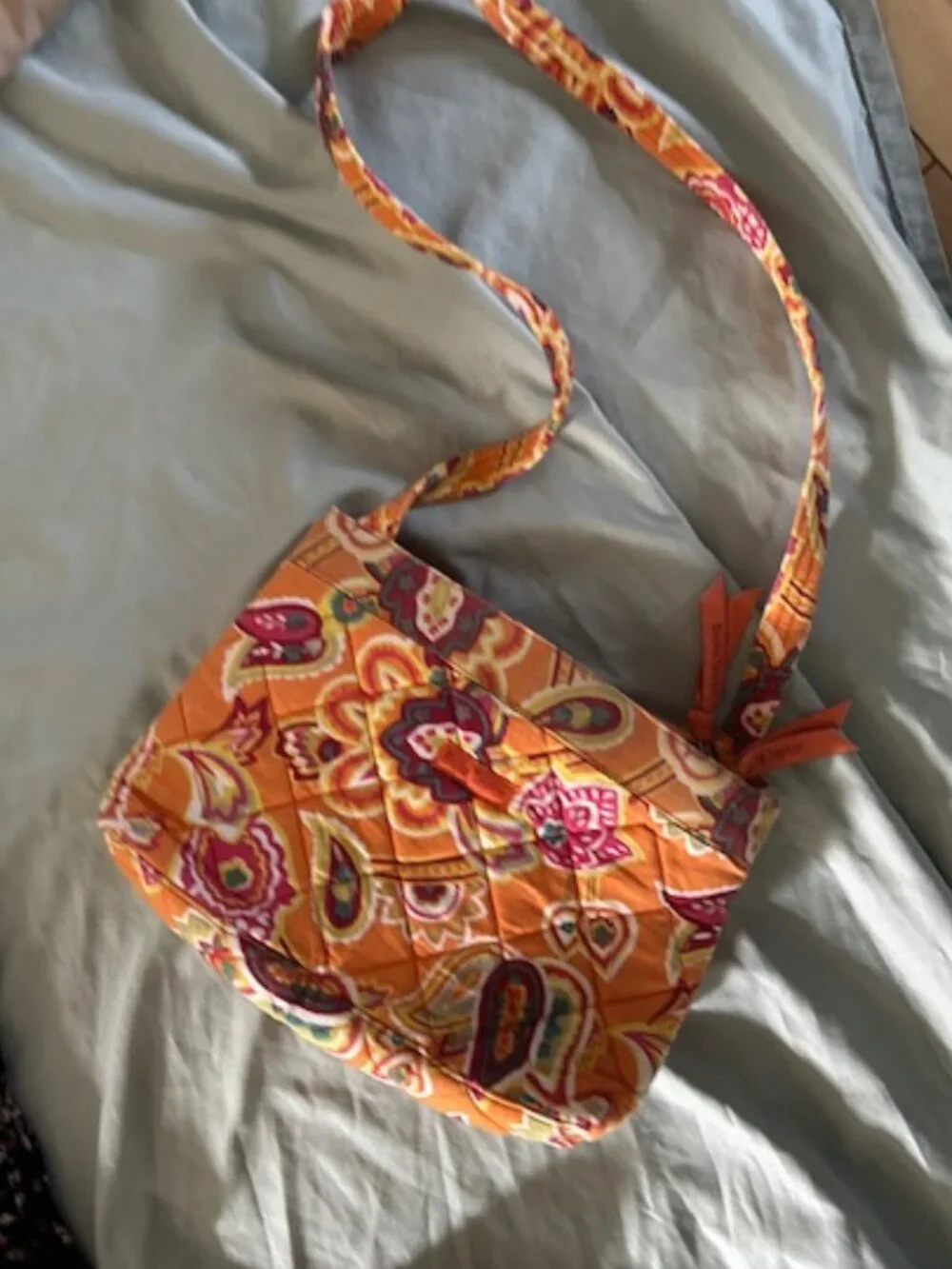 Bella Taylor | Bags | Bella Taylor Orange Cloth Purse Crossover Purse ...